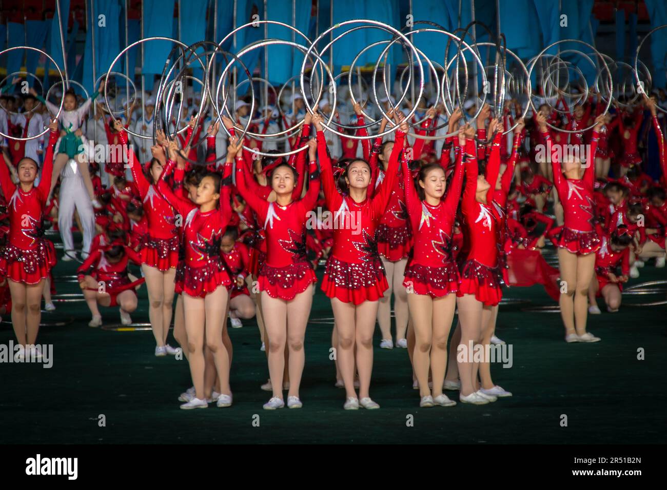 Arirang Mass games in Pyongyang, North Korea Stock Photo - Alamy