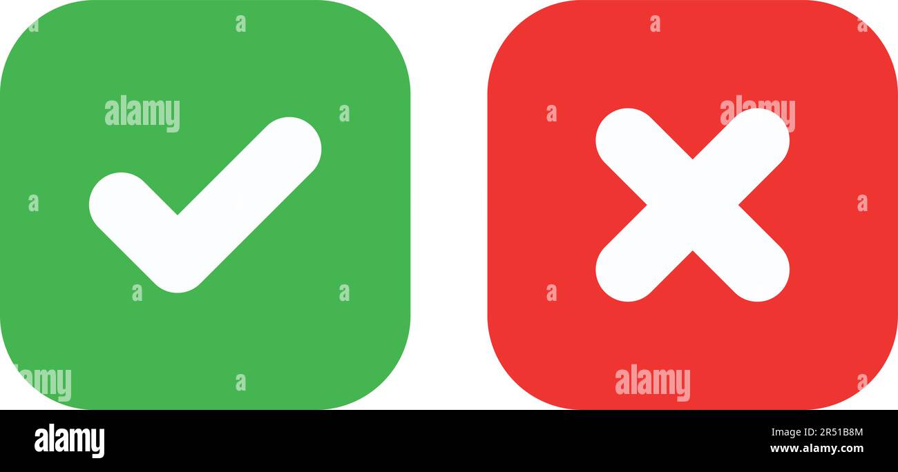 yes and no buttons vector design Stock Vector Image & Art - Alamy