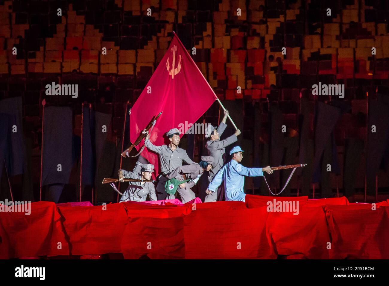 Arirang Mass games in Pyongyang, North Korea Stock Photo - Alamy