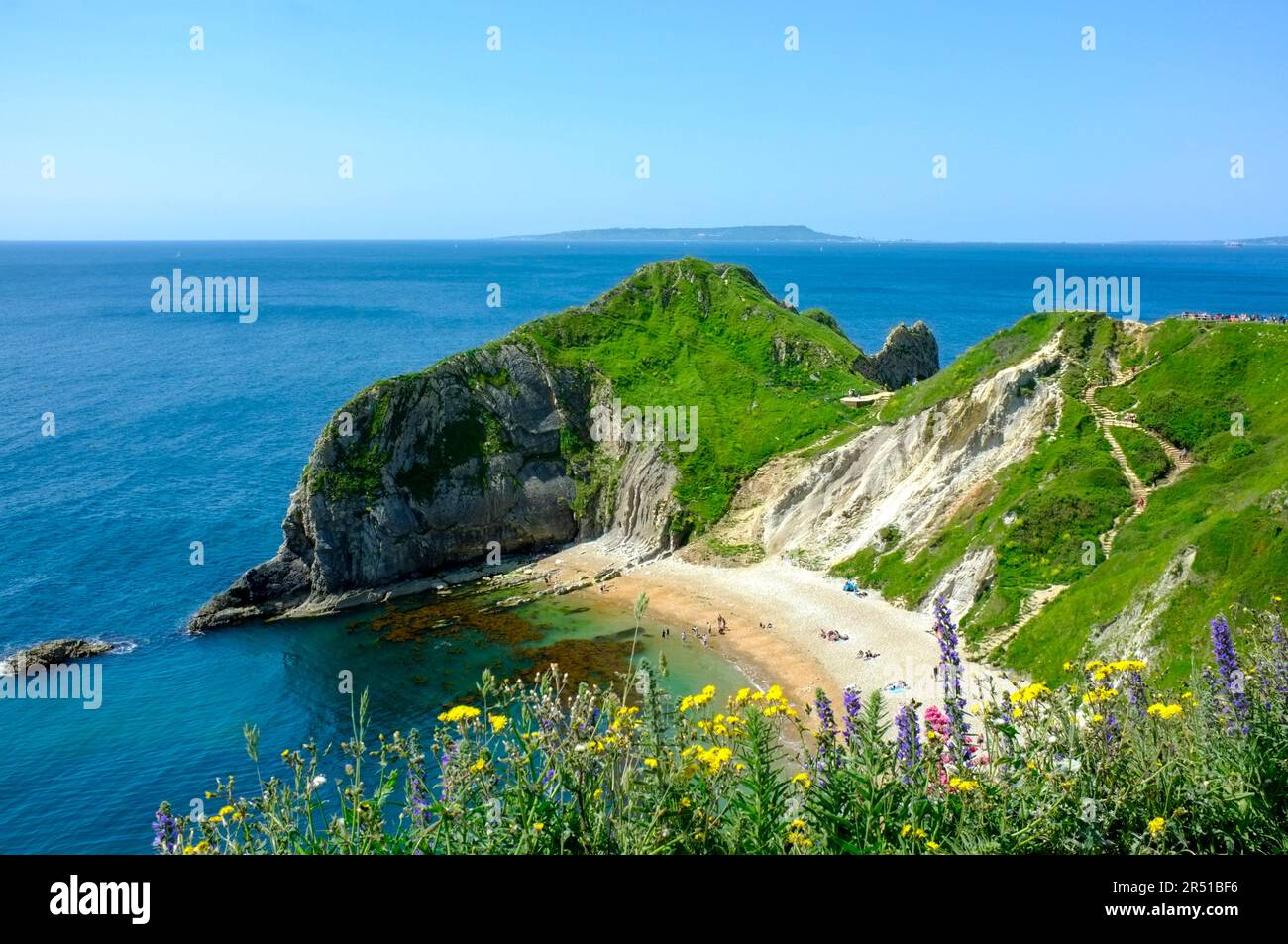 Man O'War Beach,with Portland on the horizon, Durdle Door, West ...
