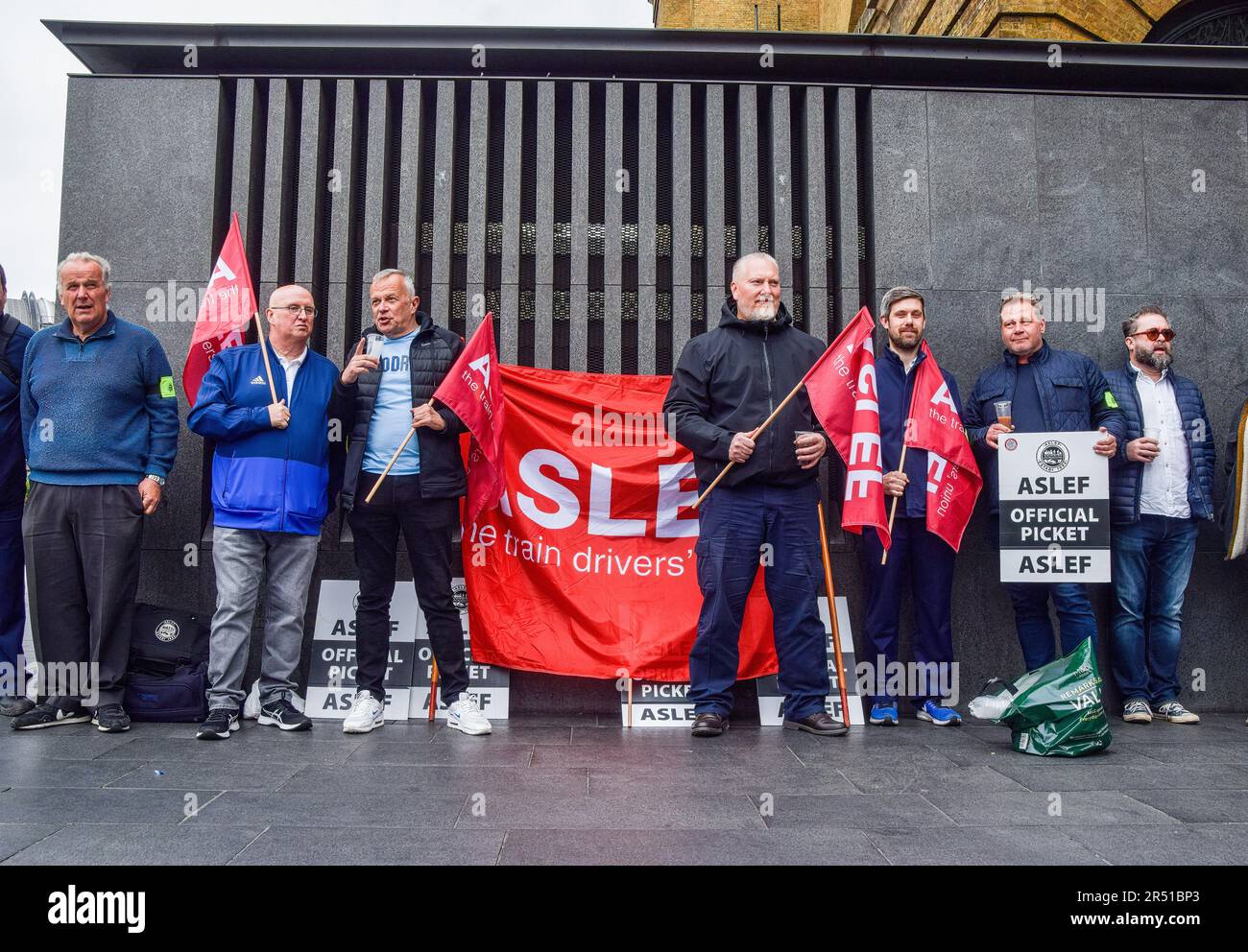 London, UK. 31st May, 2023. ASLEF (Associated Society of Locomotive ...