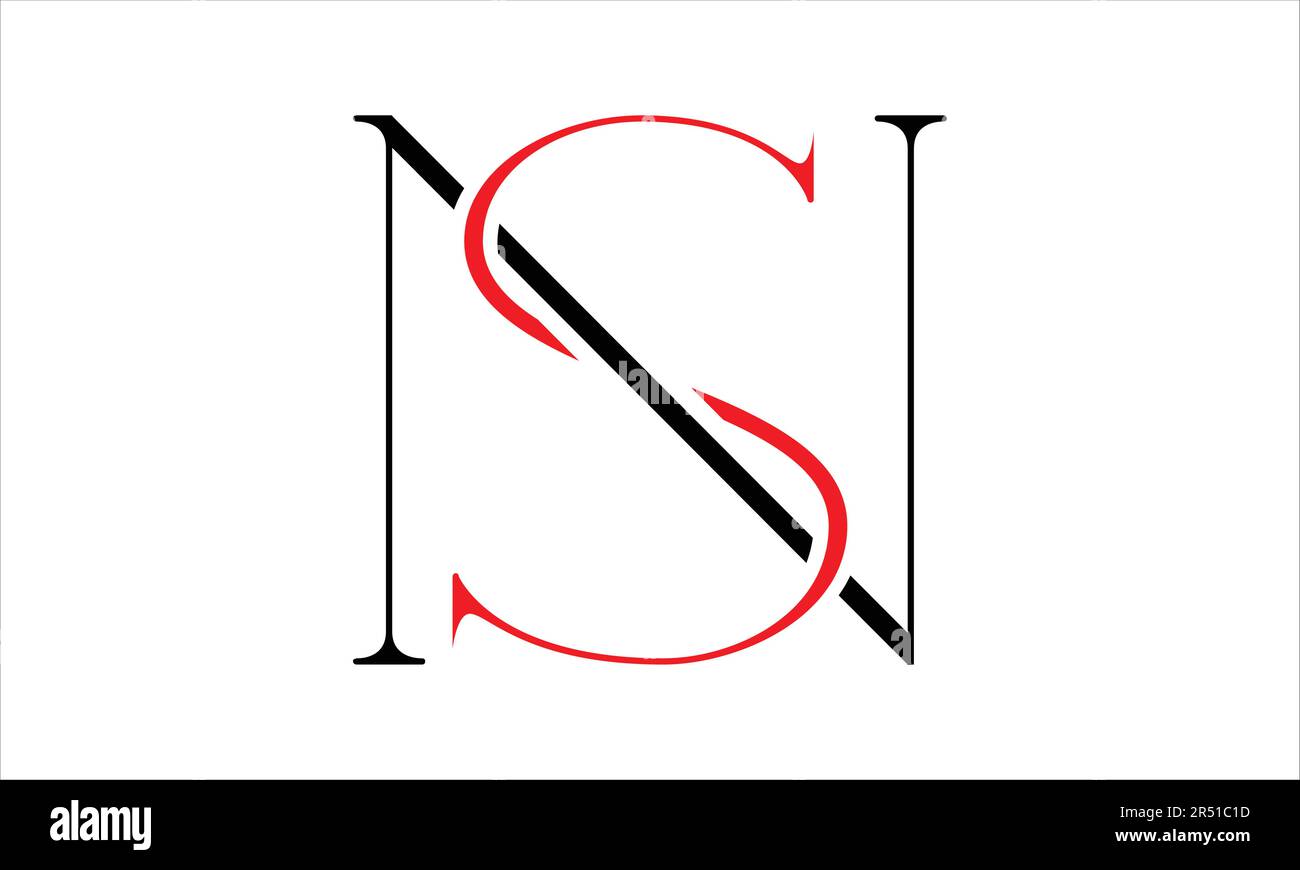 NS SN N S Initial Letter Vector Logo Design Stock Vector Image & Art ...