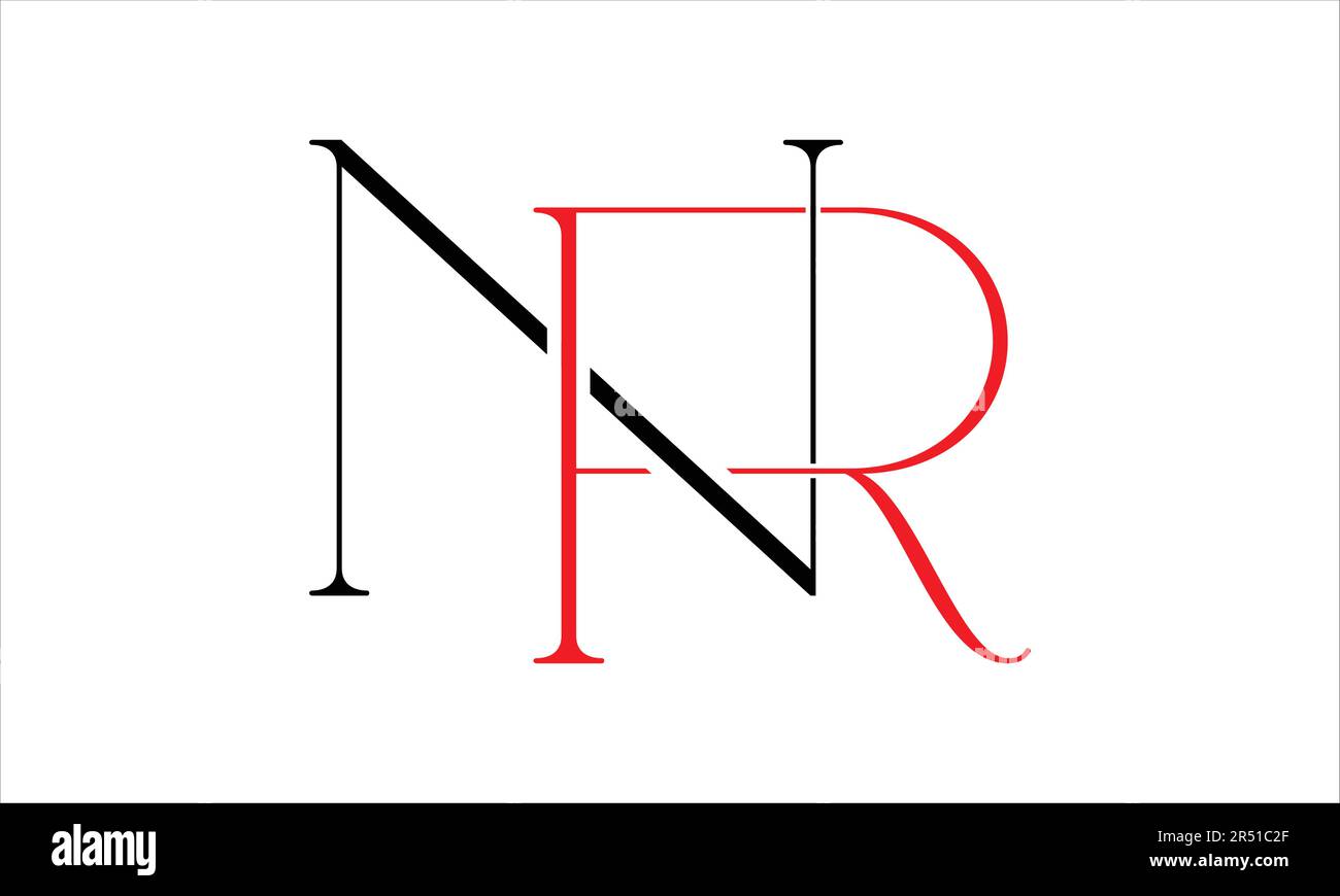 NR RN N R Initial Letter Vector Logo Design Stock Vector Image & Art ...