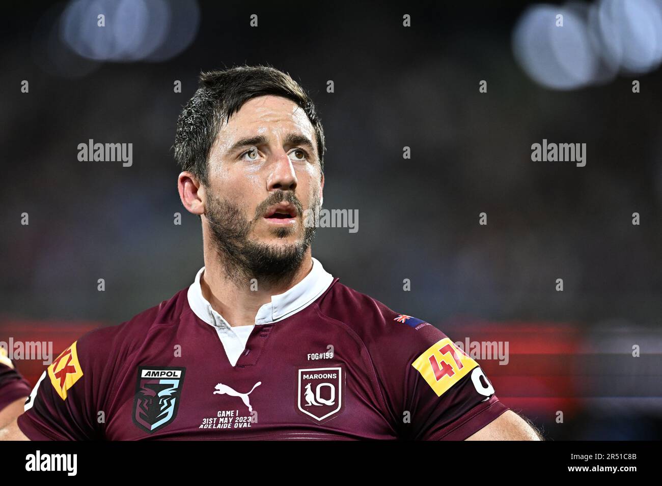 Ben Hunt of the Maroons during State of Origin 2023 - Game 1 between ...