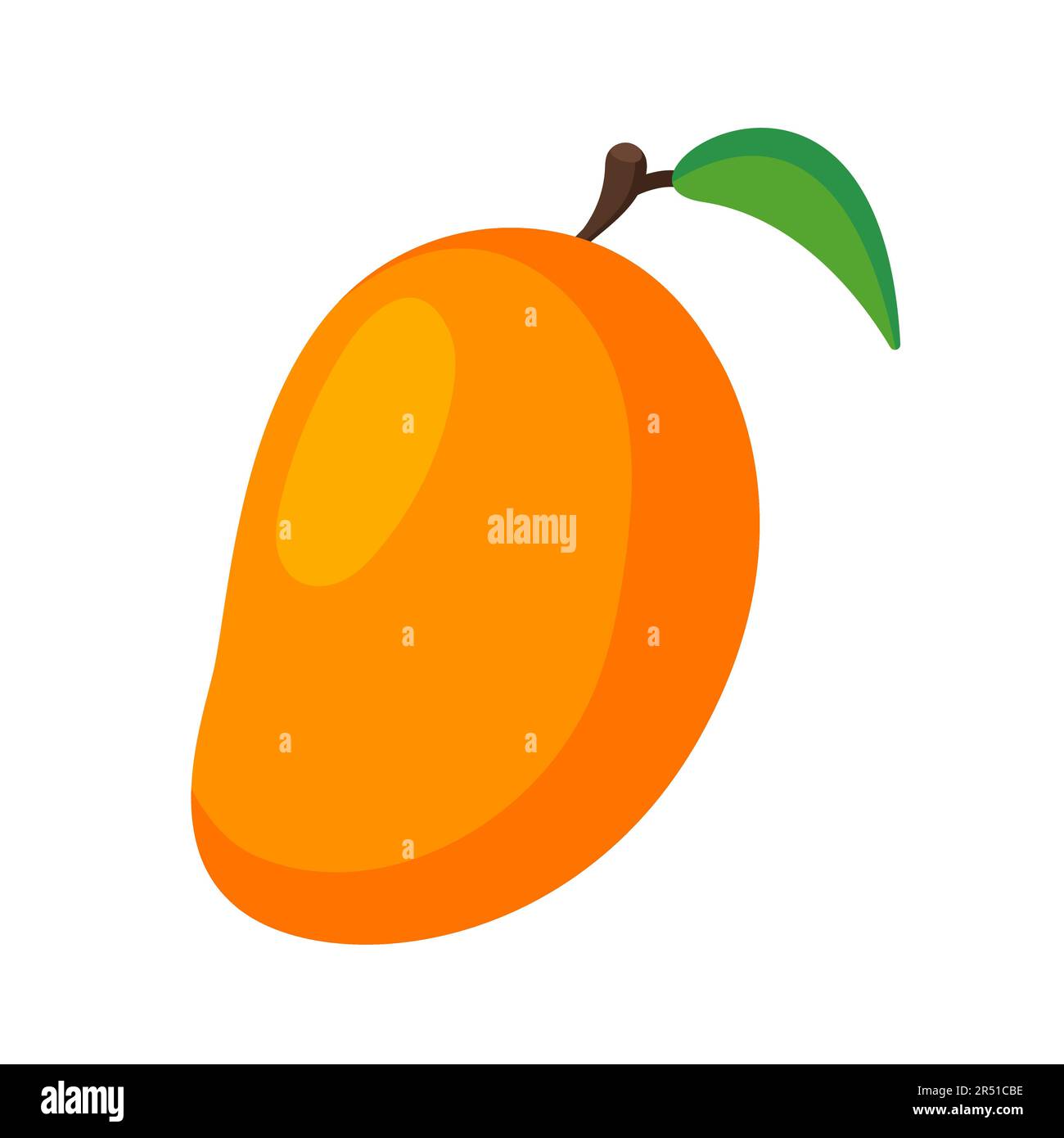 Mango fruit vector. Vector illustration. Mango in flat style Stock ...