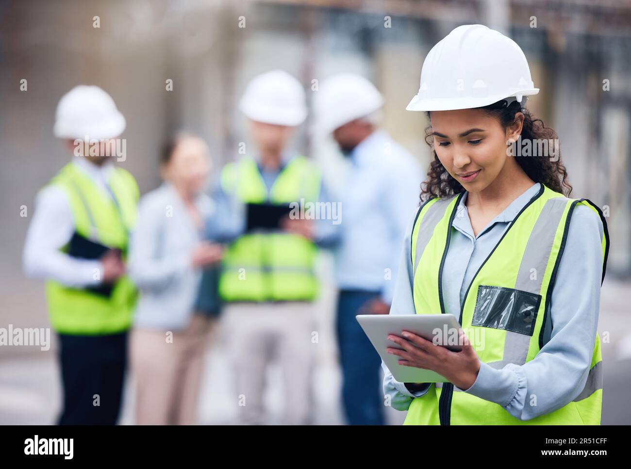 Female leadership construction site hi-res stock photography and images ...