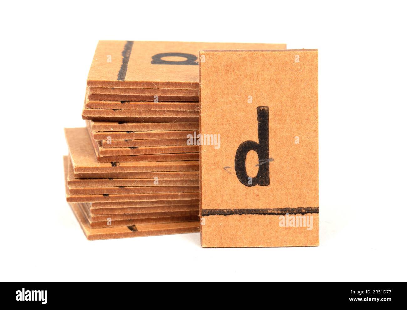 Stack of letters from a very old letterbox used to teach children - The ...