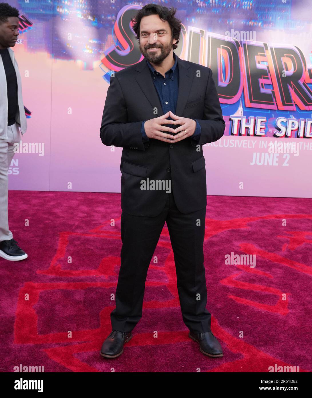 Jake Johnson arrives at the Sony Pictures Animation's SPIDER-MAN ...