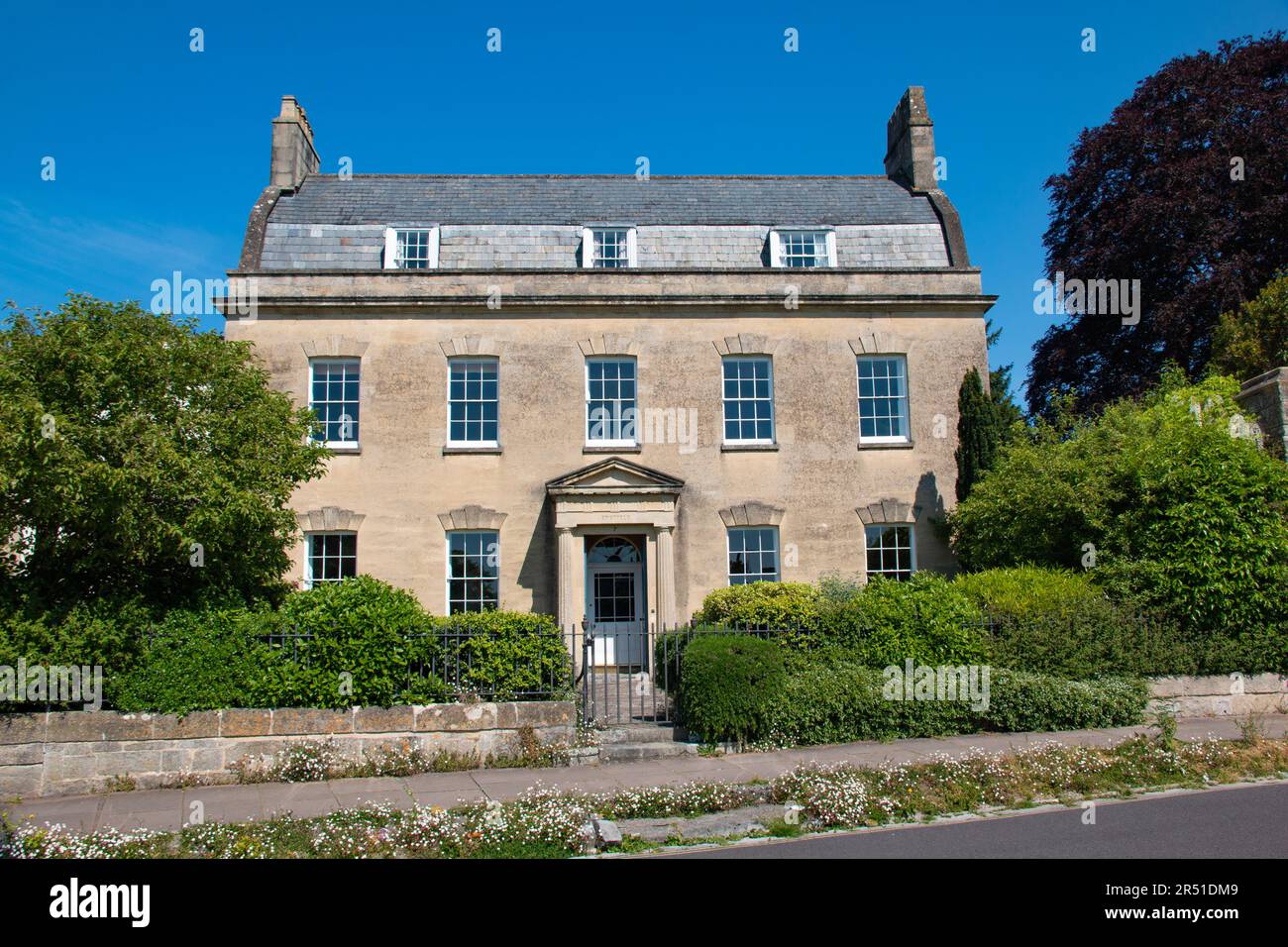 Beautiful Georgian residence on Cathedral Green, Wells, Somerset Stock ...