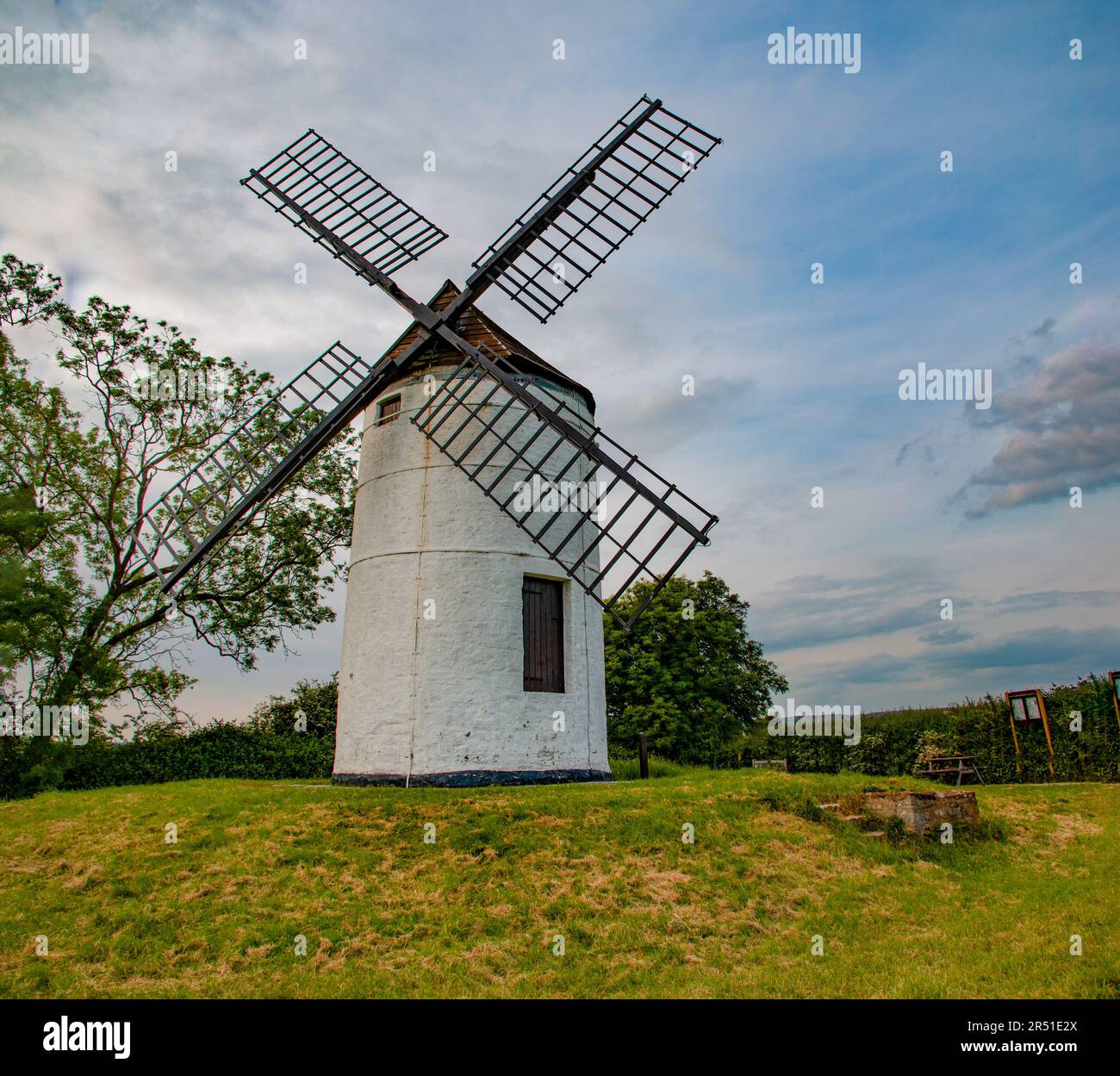Historic Ashton Windmill, Chapel Allerton, Somerset Stock Photo - Alamy