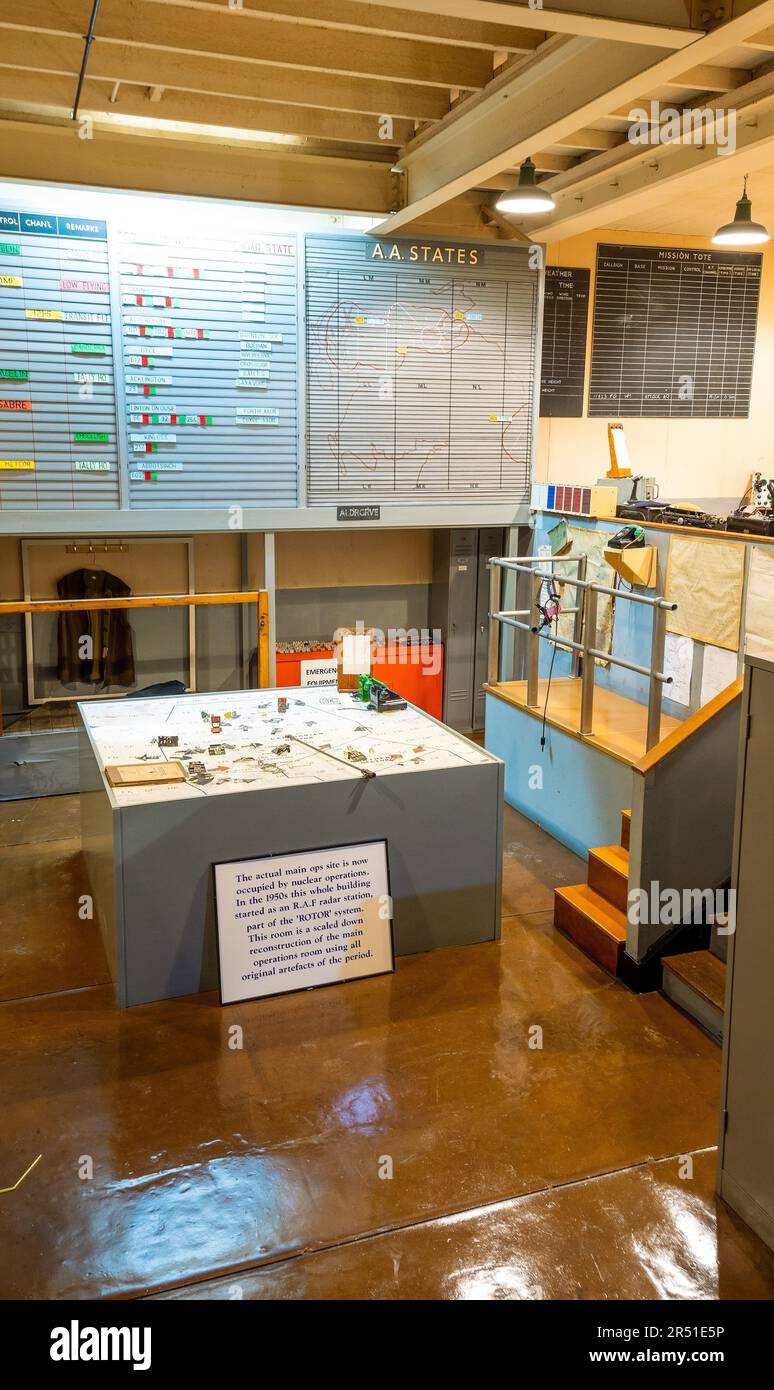 The Operations room inside The Secret Bunker, Fife, Scotland, UK Stock ...