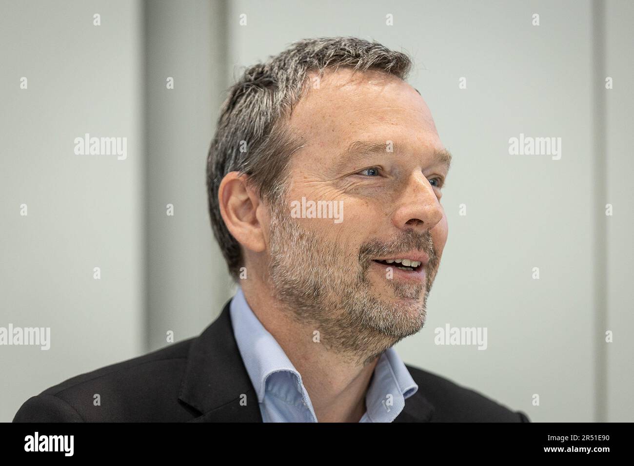 Brussels, Belgium. 31st May, 2023. National Bank (BNB-NBB) governor ...