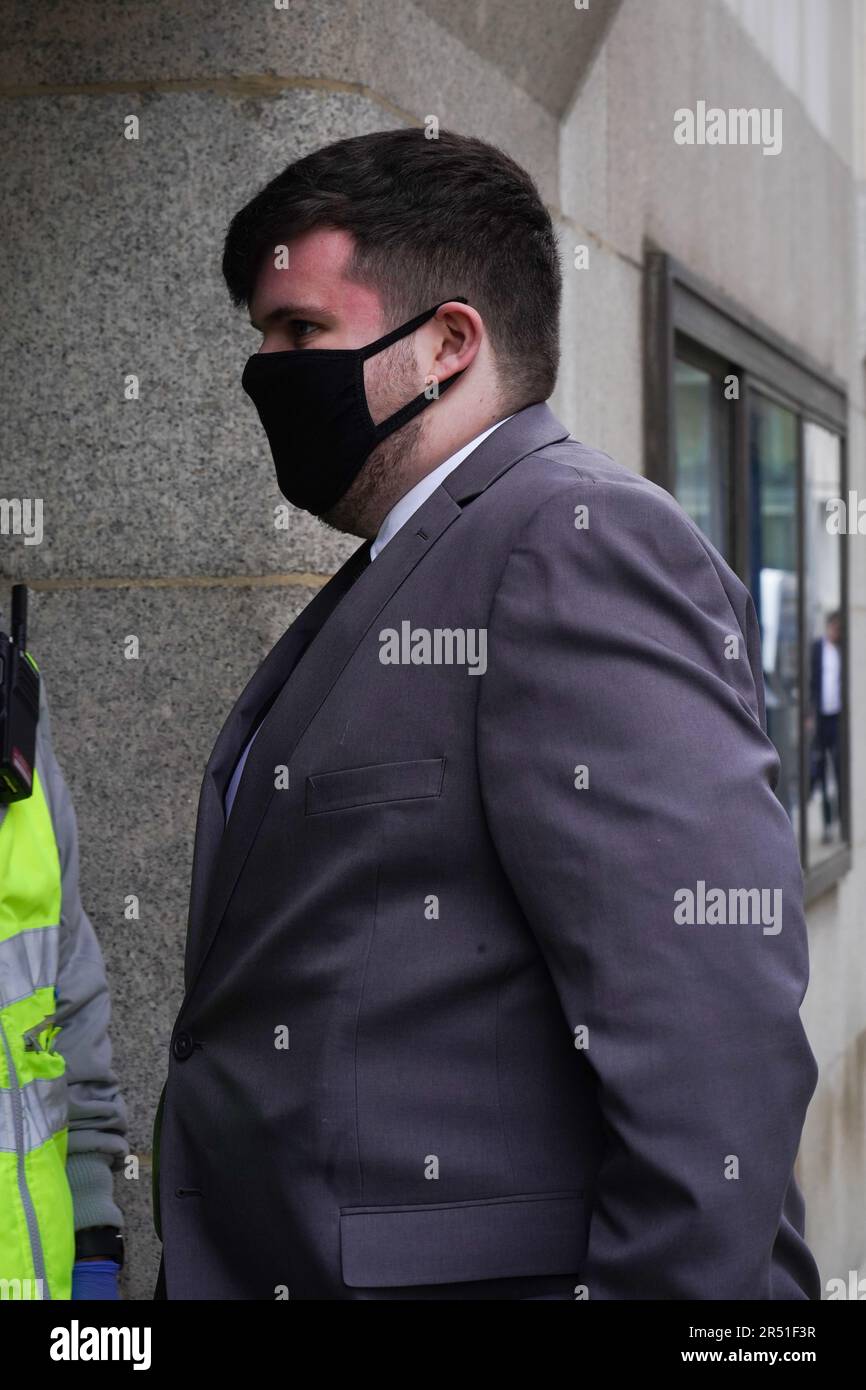 Jacob Crimi-Appleby arrives at the Old Bailey in central London, where ...