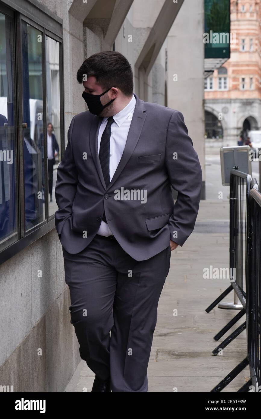 Jacob Crimi-Appleby arrives at the Old Bailey in central London, where ...