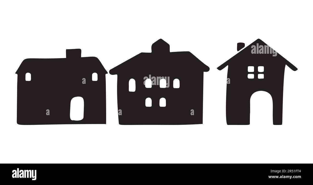 Set of rustic cottage motif in homestead vintage style. Vector ...