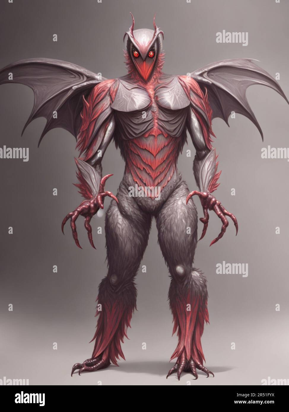 3d illustration of the mothman hi-res stock photography and images - Alamy