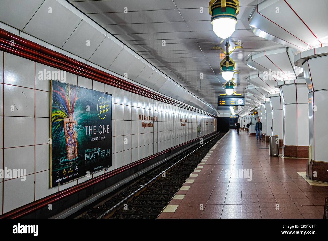 U Altstadt Spandau Underground U-Bahn railway station serves the U7 line In Alt-Spandau, Berlin ...