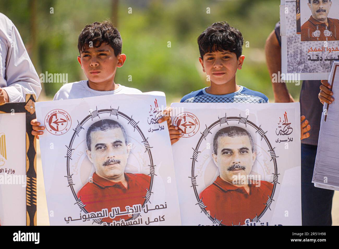 Gaza, Palestine. 31st May, 2023. Demonstration in support of the ...