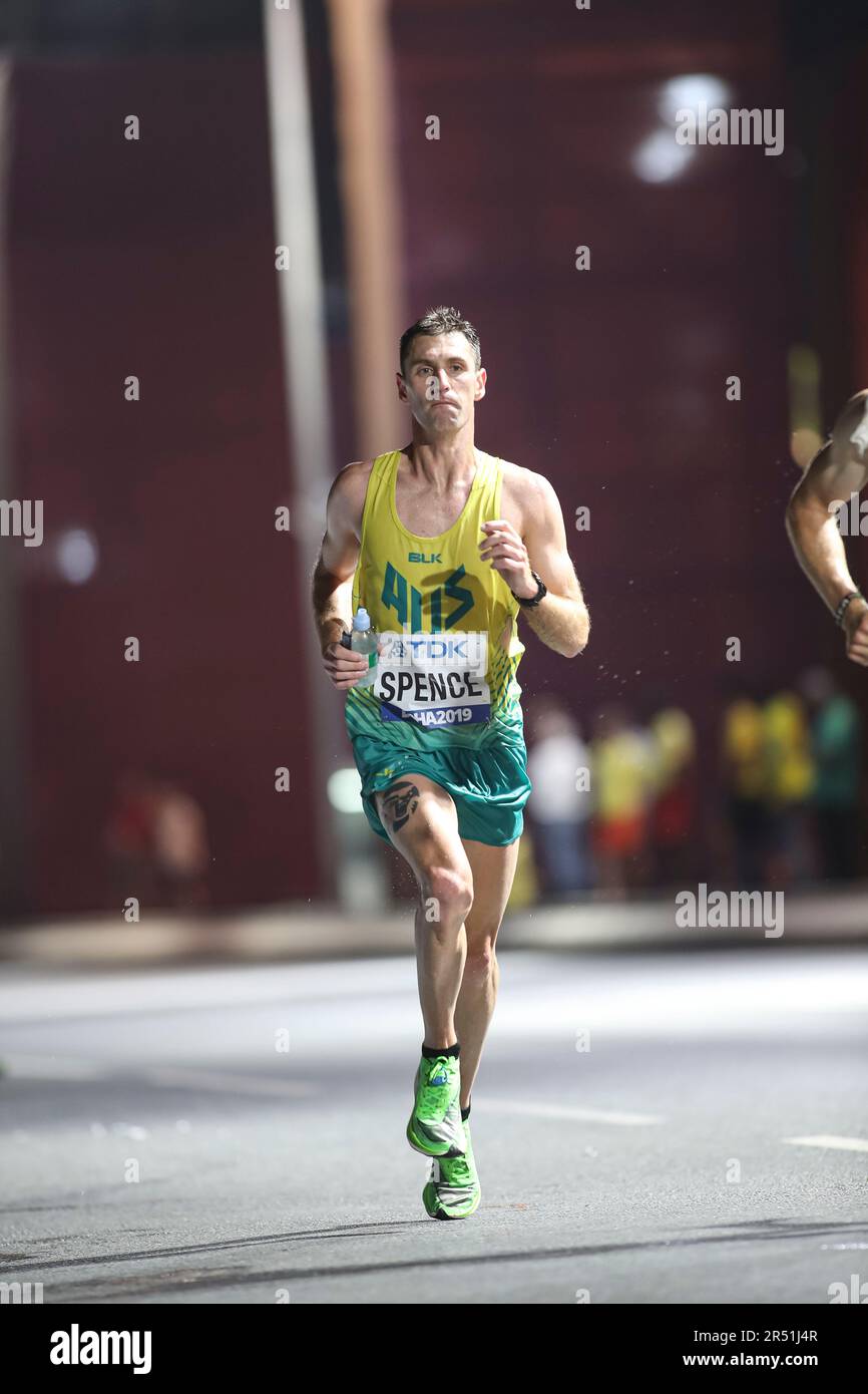 Julian Spence participating in the Doha 2019 World Athletics ...