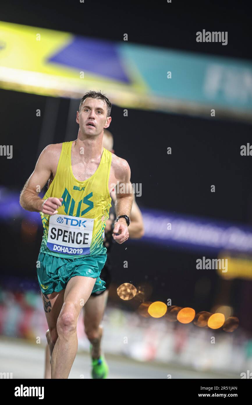 Julian Spence participating in the Doha 2019 World Athletics ...