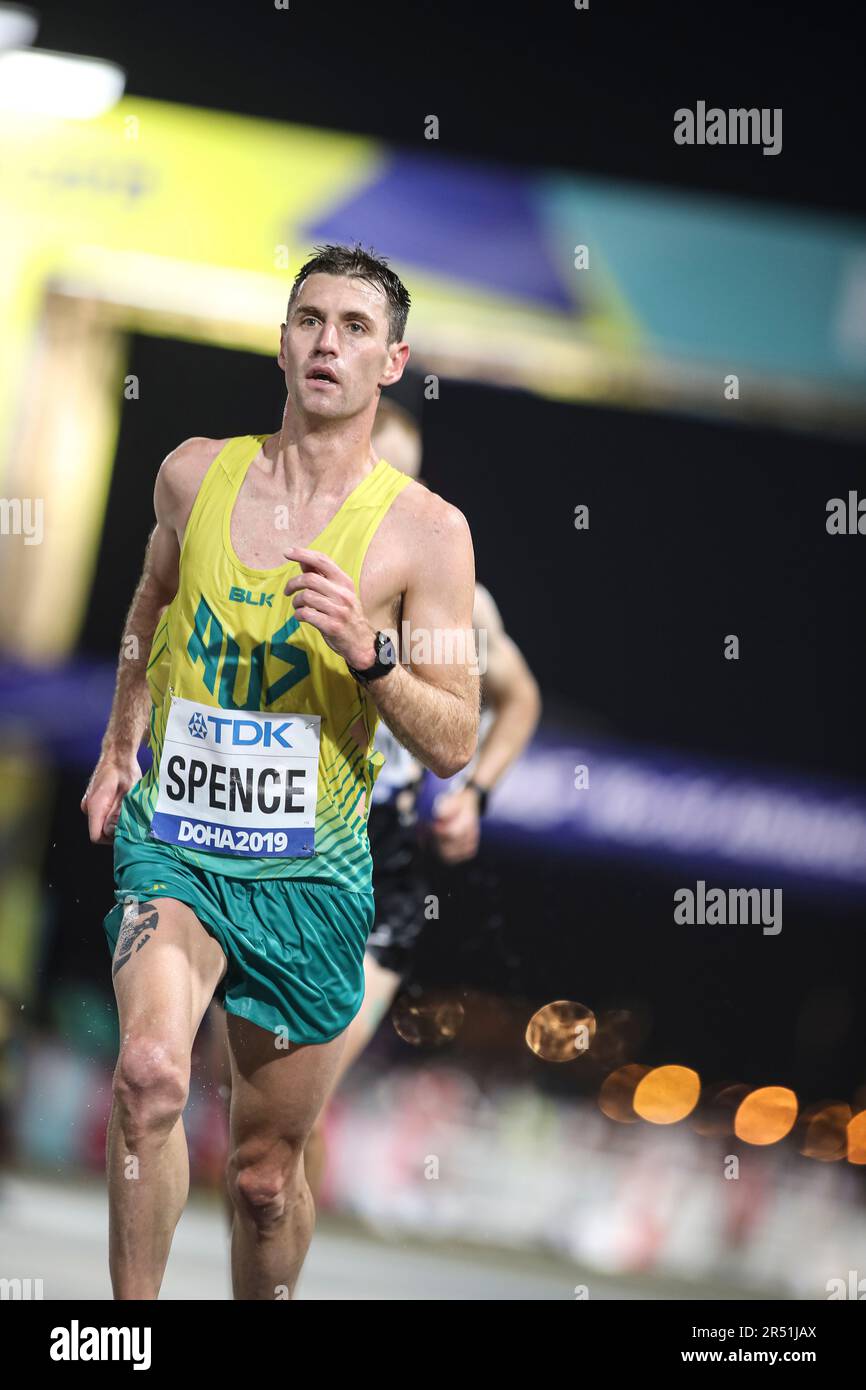 Julian Spence participating in the Doha 2019 World Athletics ...