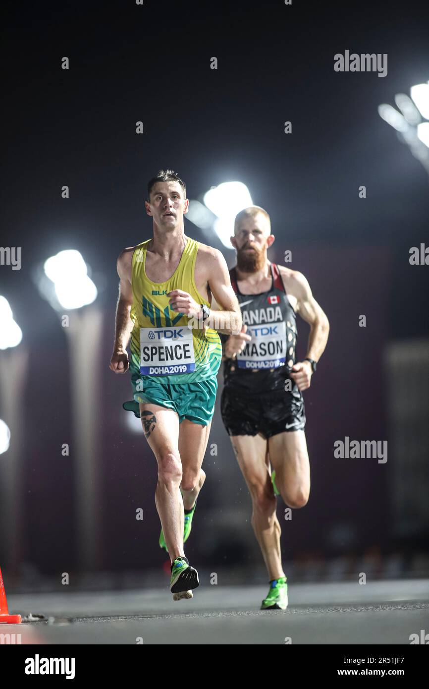 Julian Spence participating in the Doha 2019 World Athletics ...