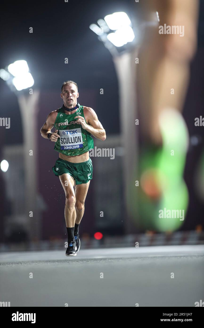 Stephen SCULLION participating in the Doha 2019 World Athletics ...