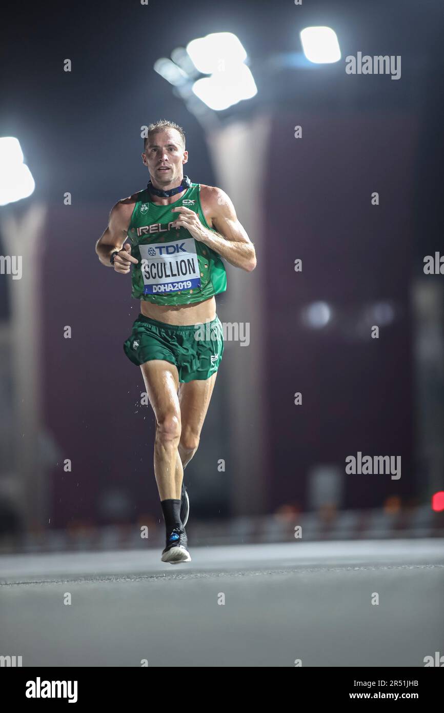 Stephen SCULLION participating in the Doha 2019 World Athletics ...