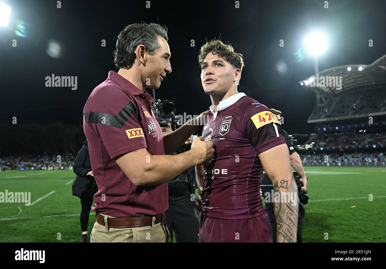 Adelaide, Australia. 31st May, 2023. Maroons coach Billy Slater ...