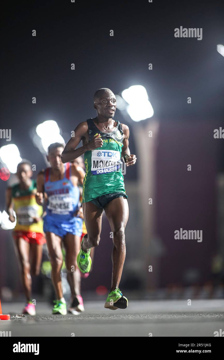 Stephen MOKOKA participating in the Doha 2019 World Athletics ...