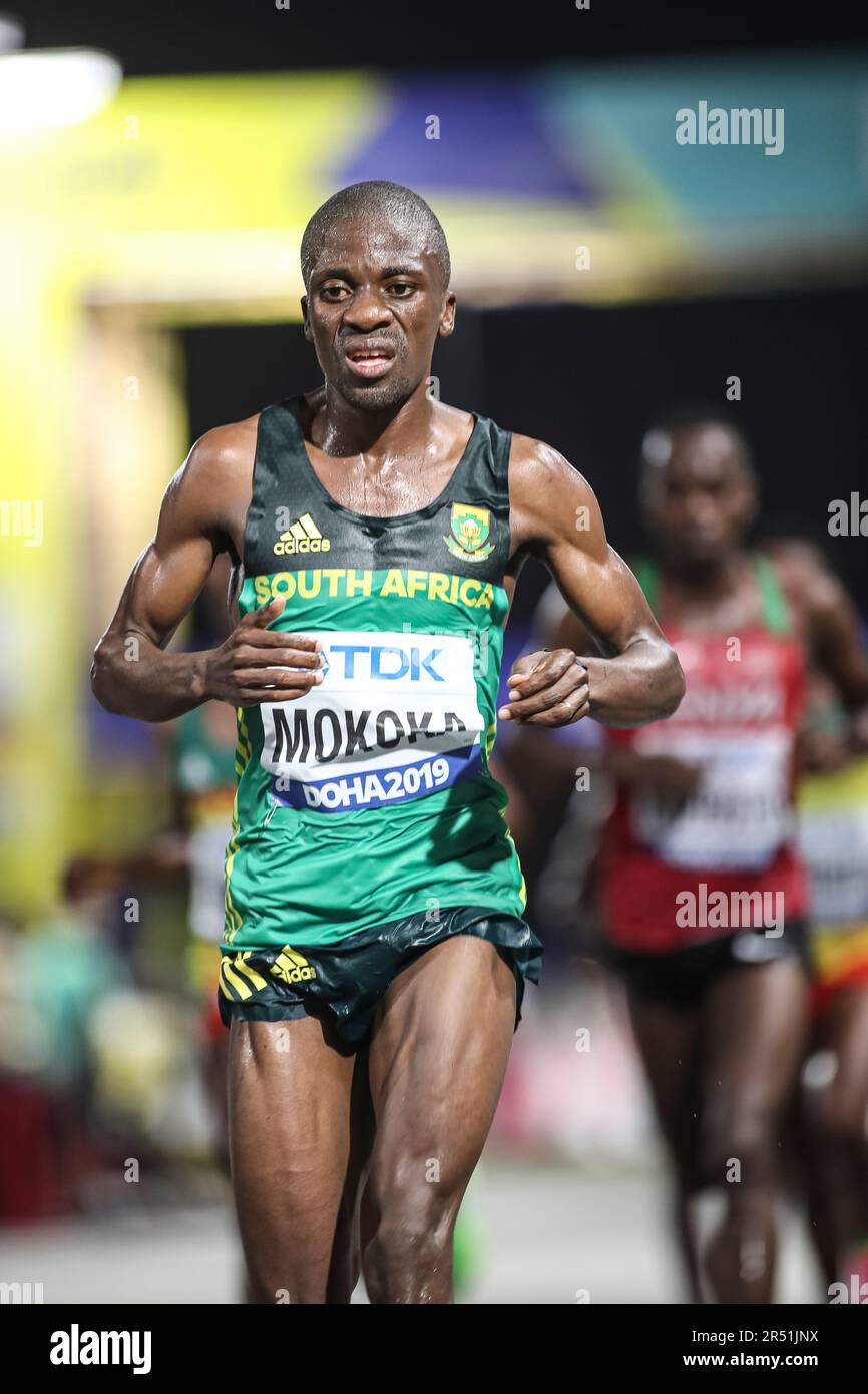 Stephen MOKOKA participating in the Doha 2019 World Athletics ...