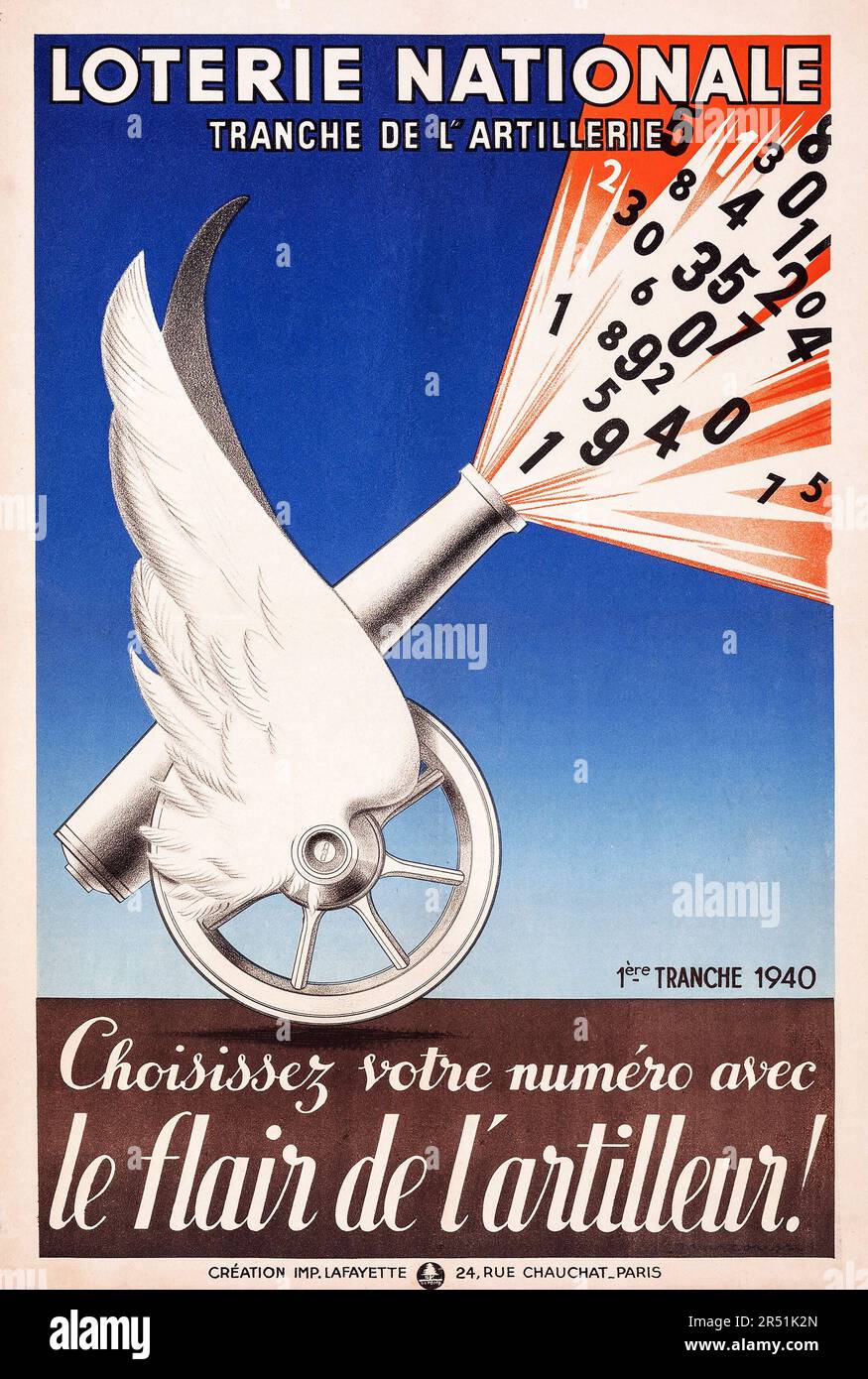 Loterie Nationale (1940). German-Occupied French National Lottery Stock ...