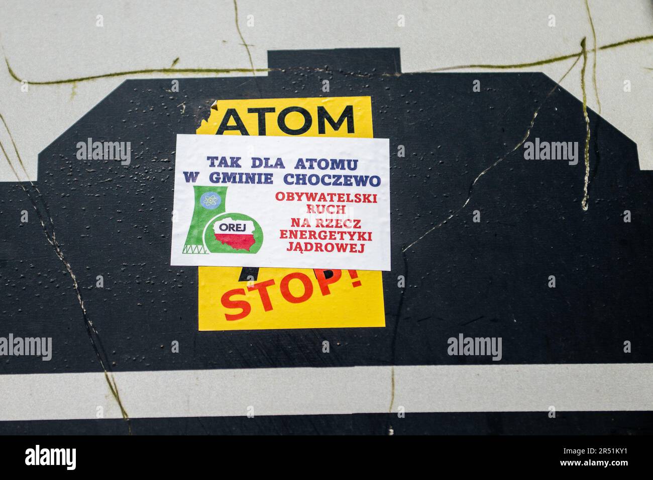 Lubiatowo, Poland. 29th May, 2023. The Lubiatowo village road sign seen ...