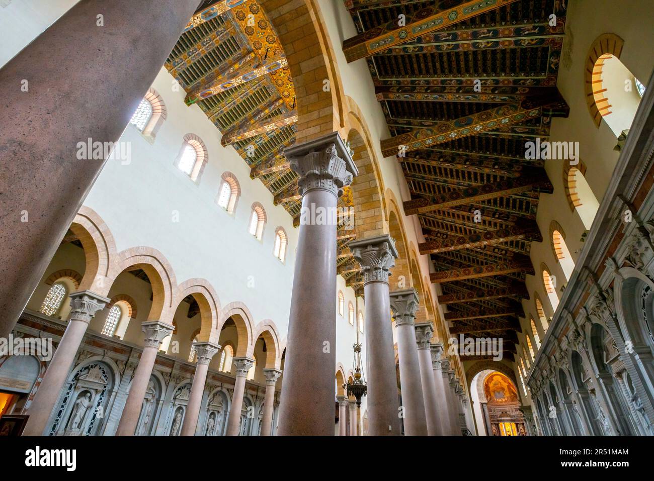 Interior of Duomo di Messina or Messina Cathedral of Santa Maria ...