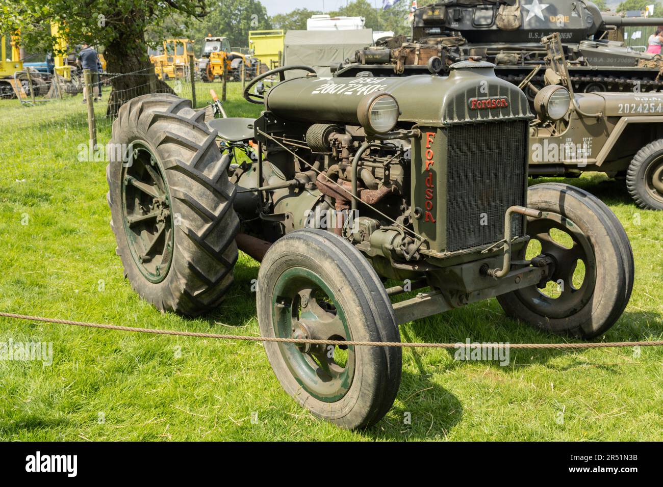 Fordson military tractor. Chipping Steam Fair 2023 Stock Photo - Alamy