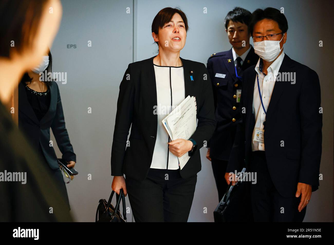 Tokyo, Japan. 31st May, 2023. Kimi Onoda (C) Parliamentary Vice ...