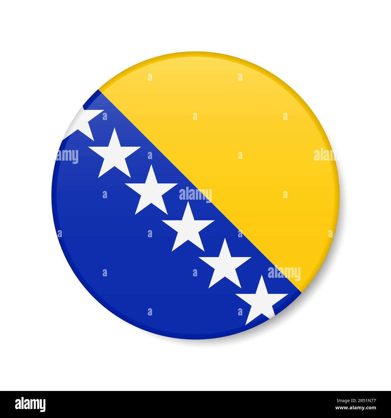 Bosnian 3d flag Stock Vector Images - Alamy