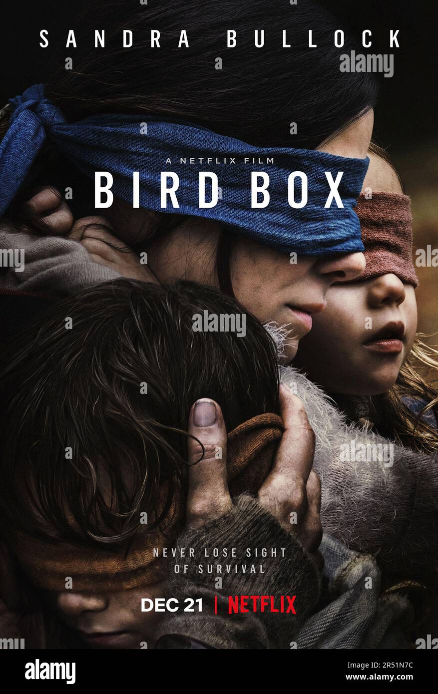 Bird Box film poster Sandra Bullock Stock Photo - Alamy