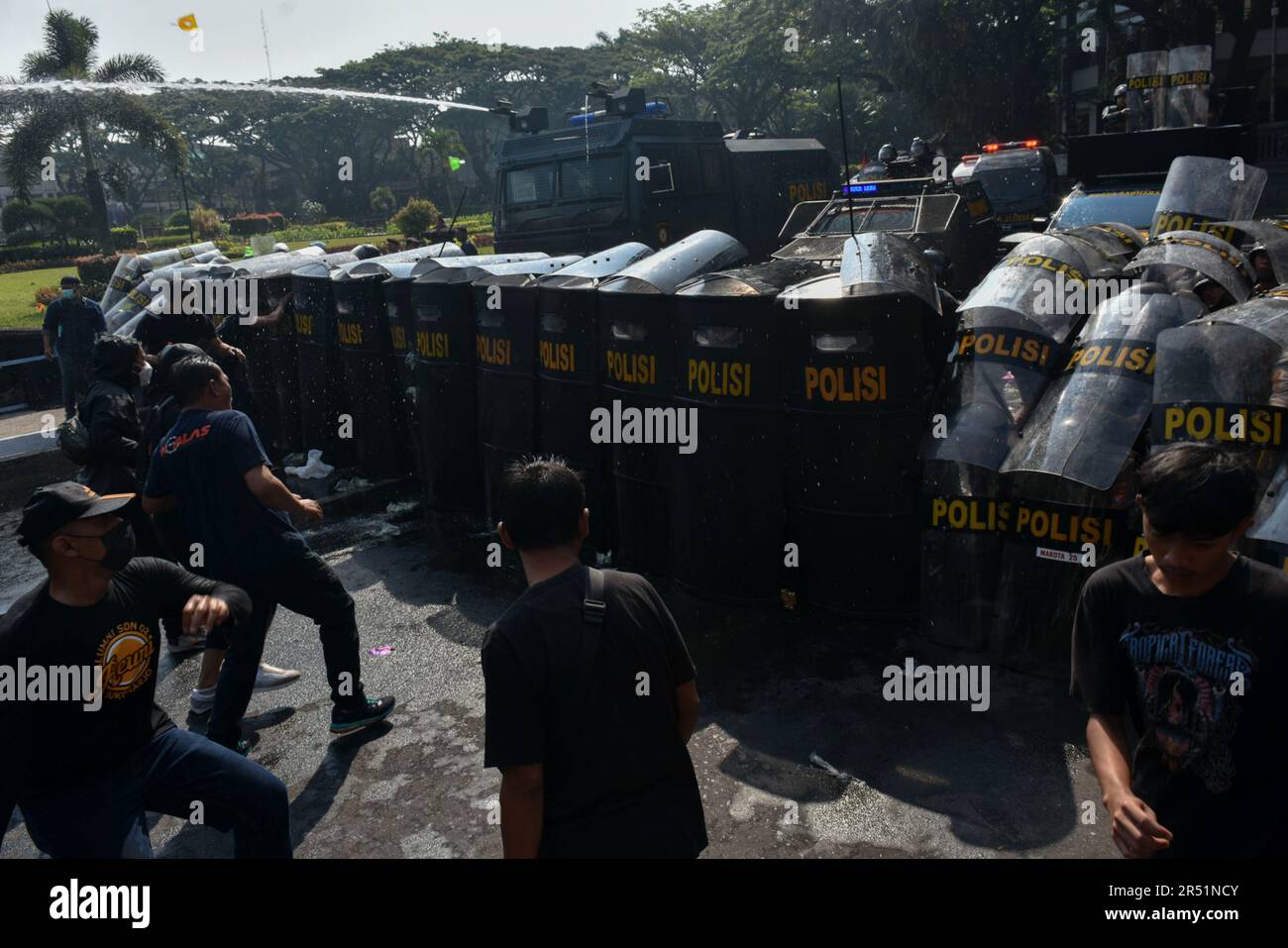 Malang, East Java, Indonesia. 31st May, 2023. Indonesian riot police ...