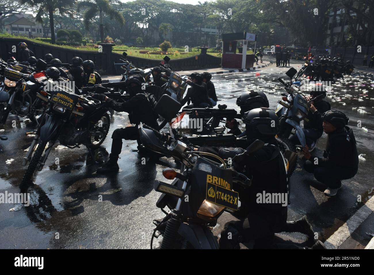Malang, East Java, Indonesia. 31st May, 2023. Indonesian riot police ...