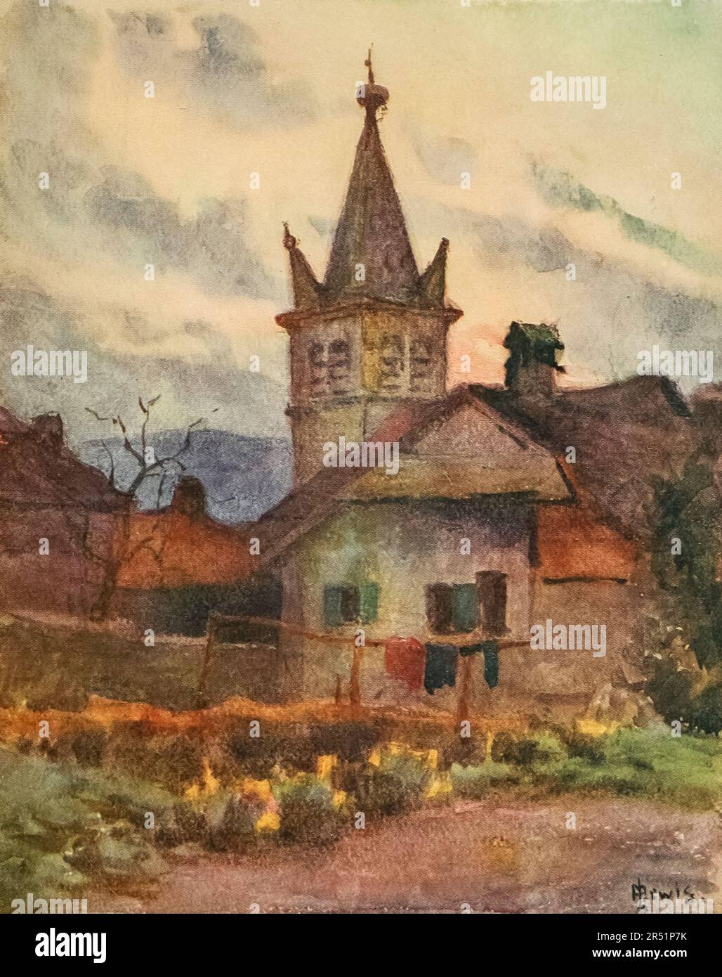 Nemier, Hte. Savoie watercolour painting by J. Hardwicke Lewis and May ...