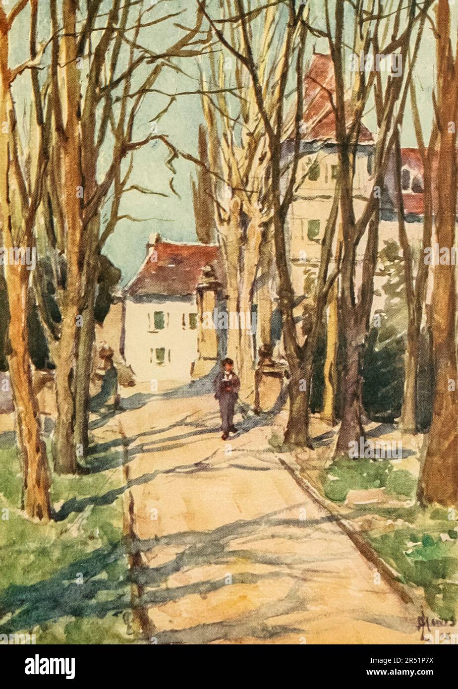 The Chateau de Prangins watercolour painting by J. Hardwicke Lewis and ...