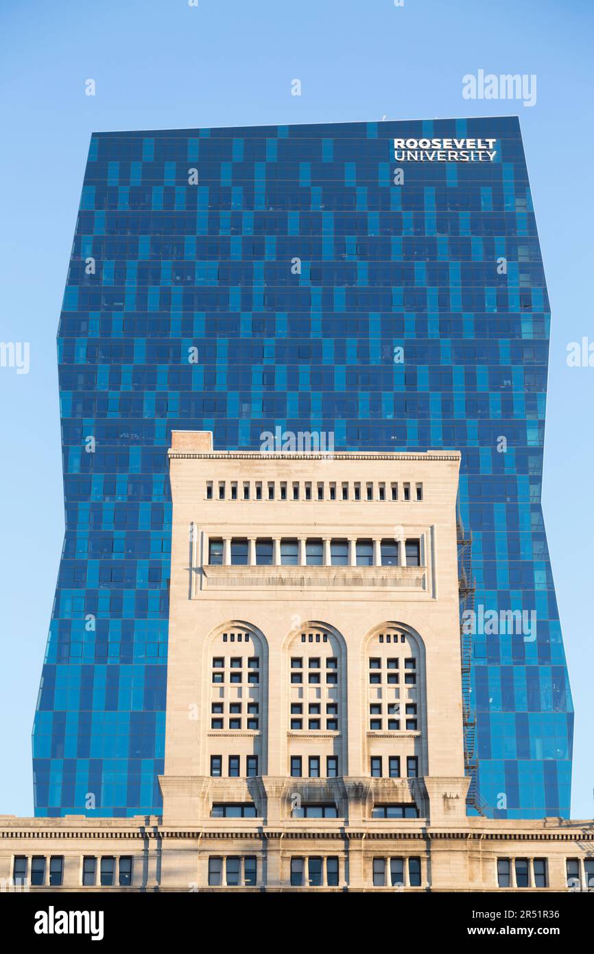 USA. Illinois, Chicago, the Chicago College of Performing arts building ...