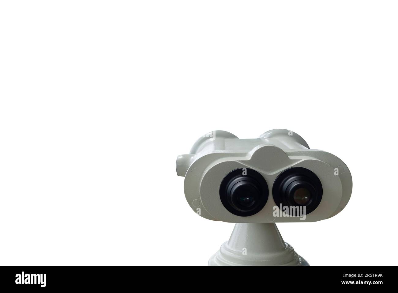 A coin operated binocular isolated on white work with path Stock Photo ...