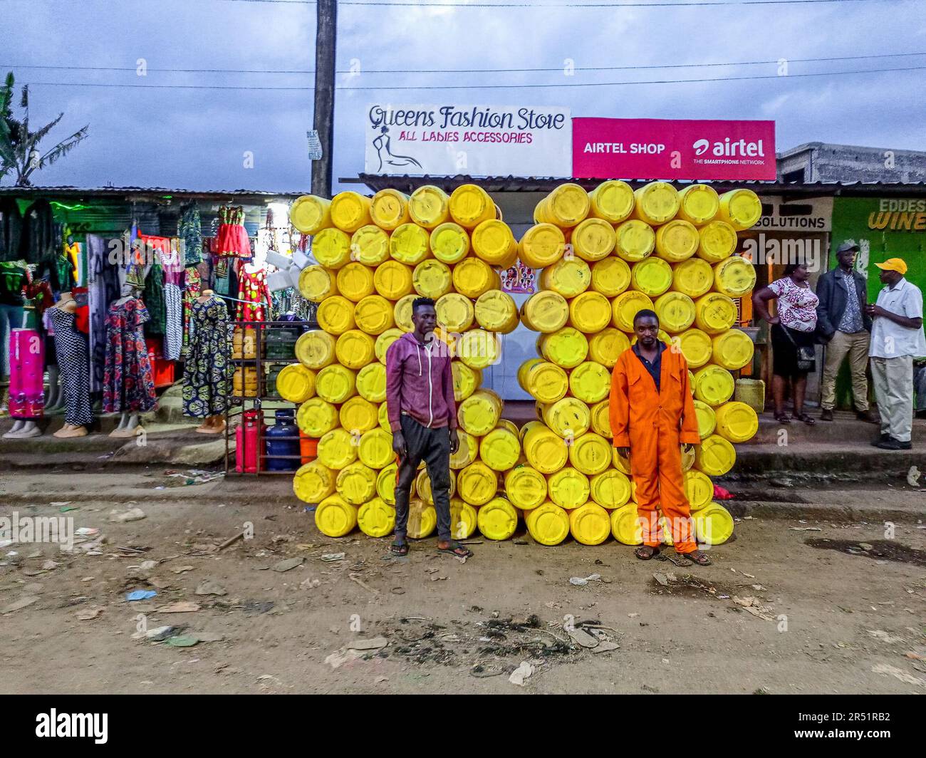 Nairobi, Kenya. 21st May, 2023. 30-Year-Old Fred Makori (L) and Joseph ...