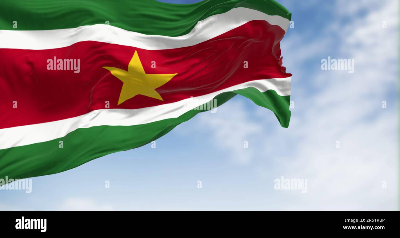Waving surinamese flag hi-res stock photography and images - Alamy