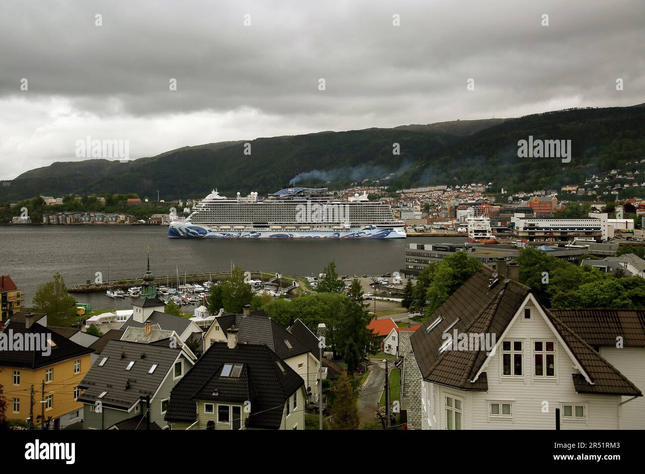Cruise liner "Norwegian Prima", Bergen, Norway Stock Photo - Alamy