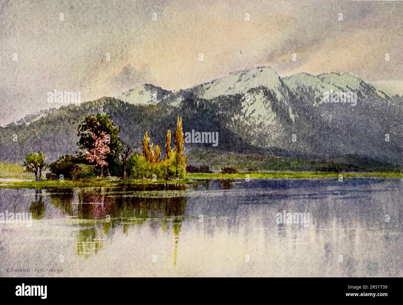 The Kajnag from Sopur, Early Spring painted by Major Edward Molyneux ...