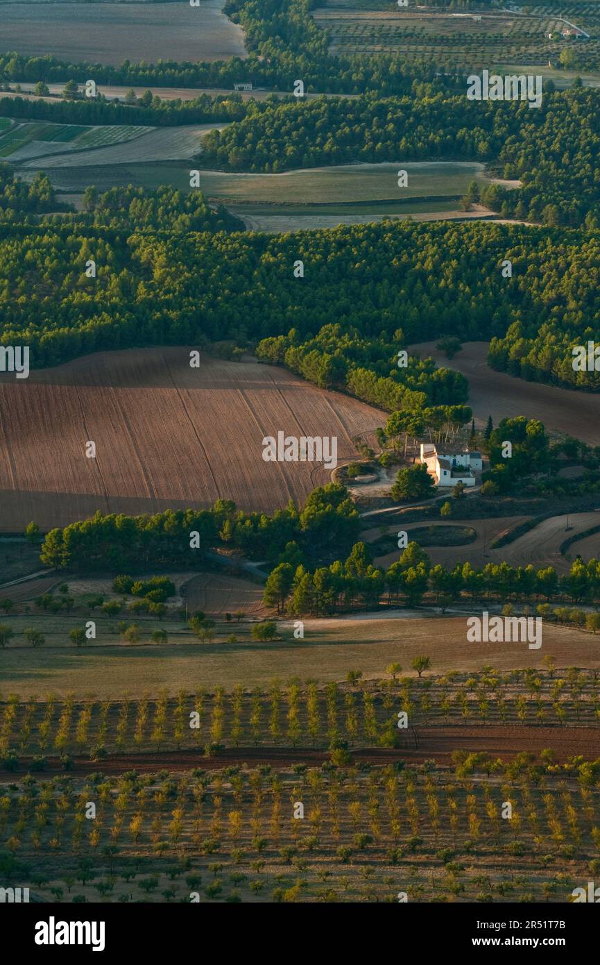 Dry farming fields in the area of Alcoy, Costa Blanca, Alicante, Spain ...