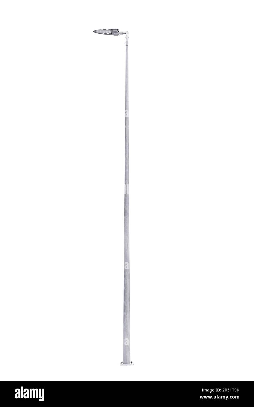 Street light pole isolated on a white background, with clipping path ...